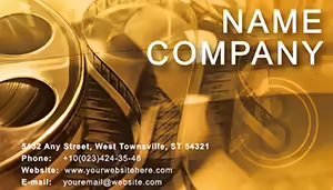 Film Production Business Card Template | Print-Ready | Download