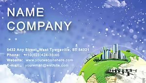 Virtual World Business Card Template