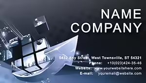 Professional 3D TV Business Card Templates | Download Now