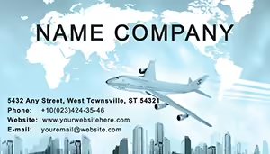 Airlines Business Card Template