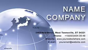 Elegant Schengen Zone EU Business Card Template