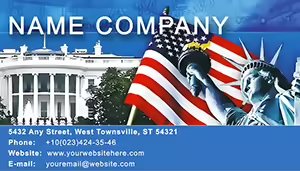 International agreement Business Card Template