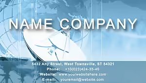 Telephone Communications with World Business Card - Download, Print, Design