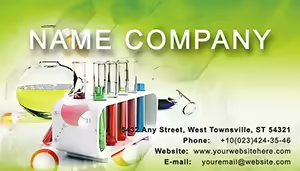 Study chemistry Business Cards Template