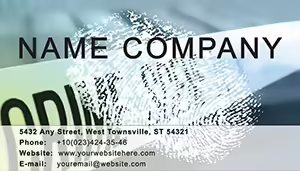 Laws and Court Case Business Card template