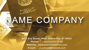 Password Access Business Cards Templates