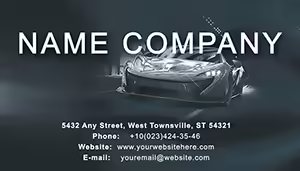Automotive Industry Business Cards