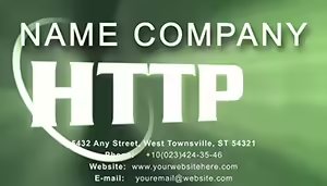 Internet access Business Card Template