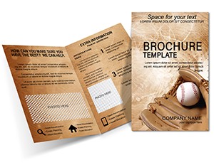 Game field Baseball Brochures templates