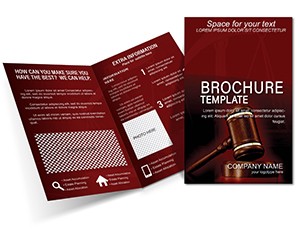 Laws and Court Case Brochure Template - Professional Design