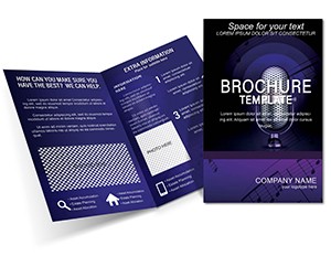Professional Recording Studio Design Brochure Template