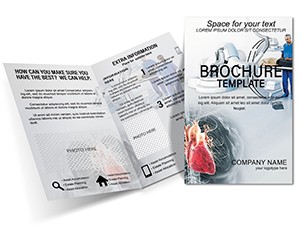 Heart Cardiogram Brochure Templates