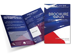 3d Map and Flag of USA Brochure templates