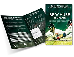 Premium Baseball League Brochure Template for Download and Print