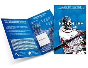 Game field Baseball Brochures templates