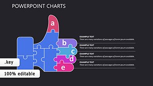 Column Line Charts Template for Keynote Presentations