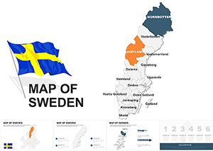 Map Sweden: Keynote Maps of Sweden Templates