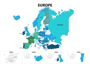 Editable Europe Keynote Maps - Presentation Template