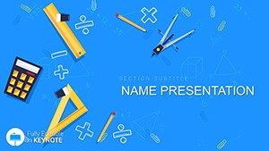 School Supply Teacher Supplies Keynote Template