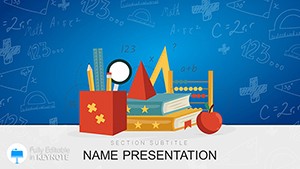 Background Math Problem Solver Keynote Template - Download Design