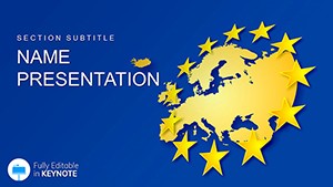 European Union Flags Keynote Template | Professional Designs