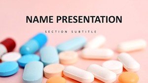 Pill background design for Pharmaceutical or medical Keynote presentation