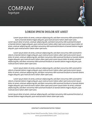 American football players Letterhead Template