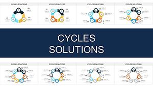 Cycle 5 Arrows PowerPoint Charts Template - Presentation