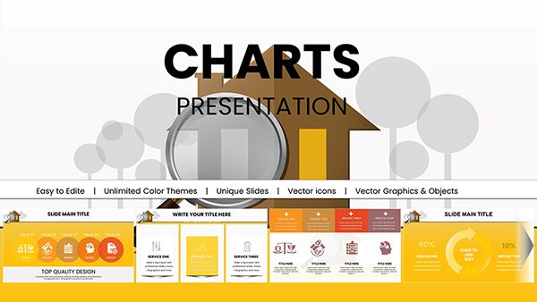 Houses for Rent PowerPoint Charts | Download Template