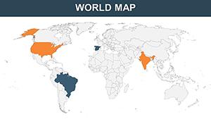 PowerPoint Maps of Countries World: Download PPT Template
