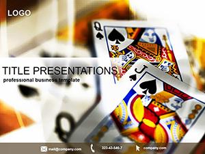 Card Rummy Game PowerPoint template