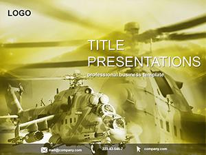 Military Helicopter PowerPoint templates for Presentation