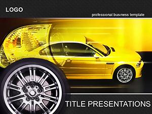 Car 3D Modeling PowerPoint template
