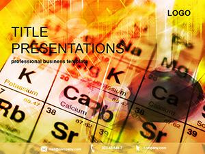 Background Molecular structure, Chemistry PowerPoint template
