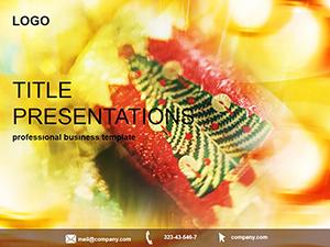 Holiday: Christmas Bell PowerPoint Template for presentation