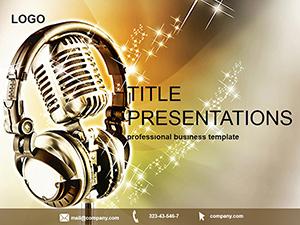 Audio recording software PowerPoint templates