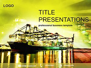 Container Shipping Companies Delivery PowerPoint template