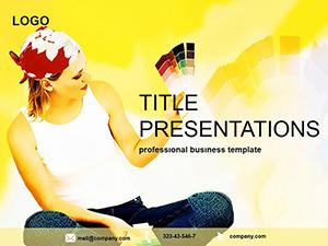 Dyes and Pigments PowerPoint template