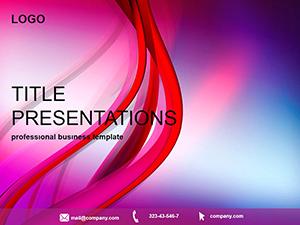 Abstract Red Conversion PowerPoint Template | Professional Presentation