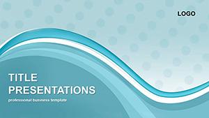 Abstract Green Wavy PowerPoint Template