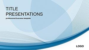 Abstract Green Wavy PowerPoint Template