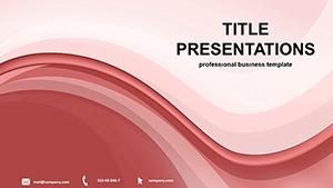 Abstract Green Wavy PowerPoint Template