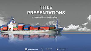 Container Shipping Companies Delivery PowerPoint template