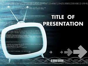 3D TV PowerPoint Template: Design Presentation