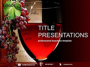 Wine Best Brand PowerPoint template for presentation