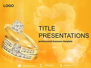 Elegant Wedding Rings PowerPoint Template