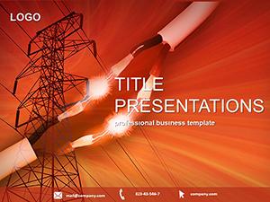 Electricity distribution PowerPoint Template
