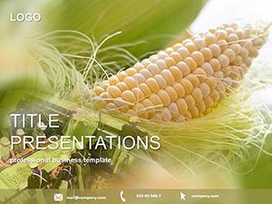 Cultivating Corn PowerPoint Template - Presentation