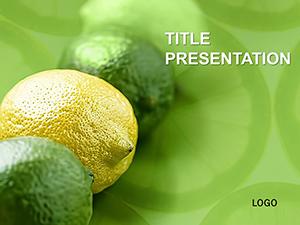 Orange Slices in Water PowerPoint templates