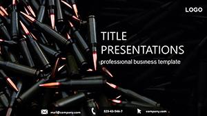 Rifle cartridges PowerPoint template